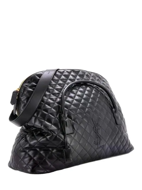 Saint Laurent Es Giant Quilted Leather Travel Bag - Black