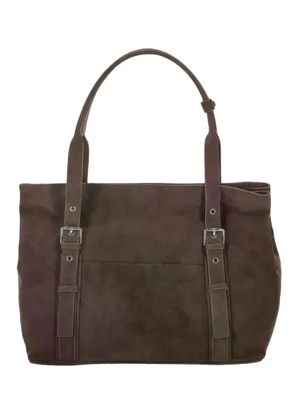 STAND OIL Buckle-detail Tote Bag - Brown