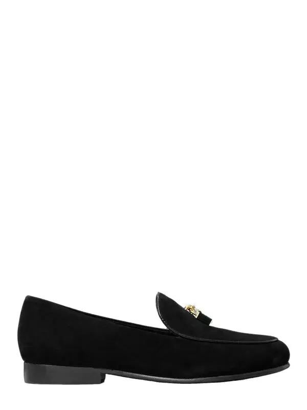 Tory Burch Lock Smoking Slippers - Black