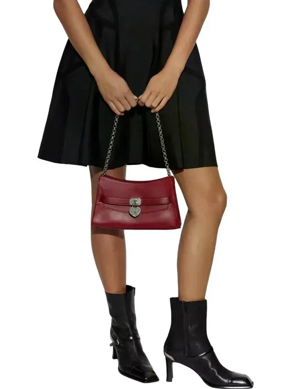 Alexander McQueen Mini Locke Shoulder Bag - Red