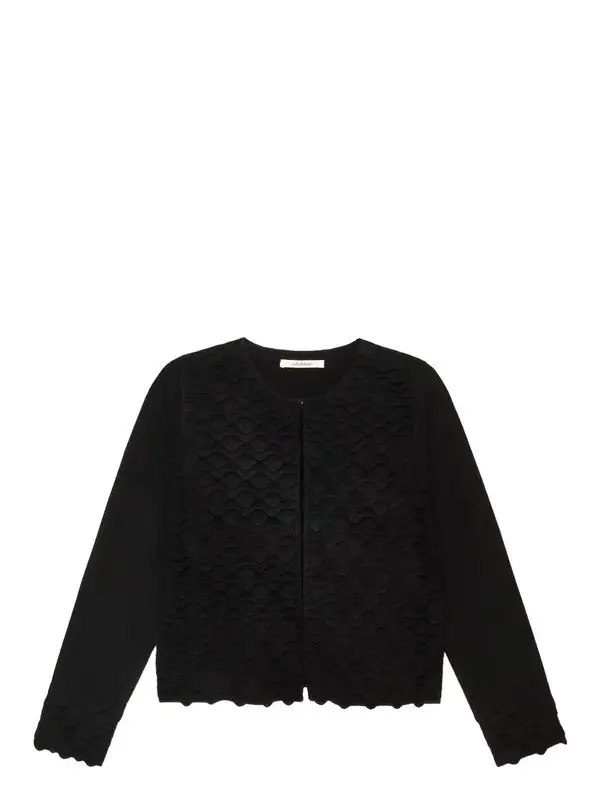 Malìparmi Winter Wave Long-sleeve Cardigan - Black