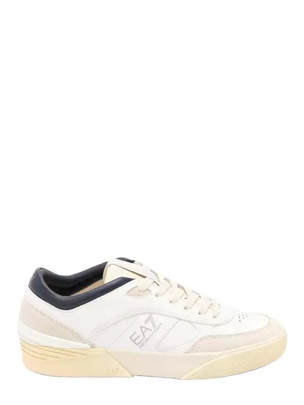 EA7 Otg Pride Luxe Logo-print Panelled Sneakers - White