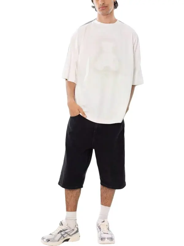 Palm Angels Spray Bear Cotton T-shirt - White