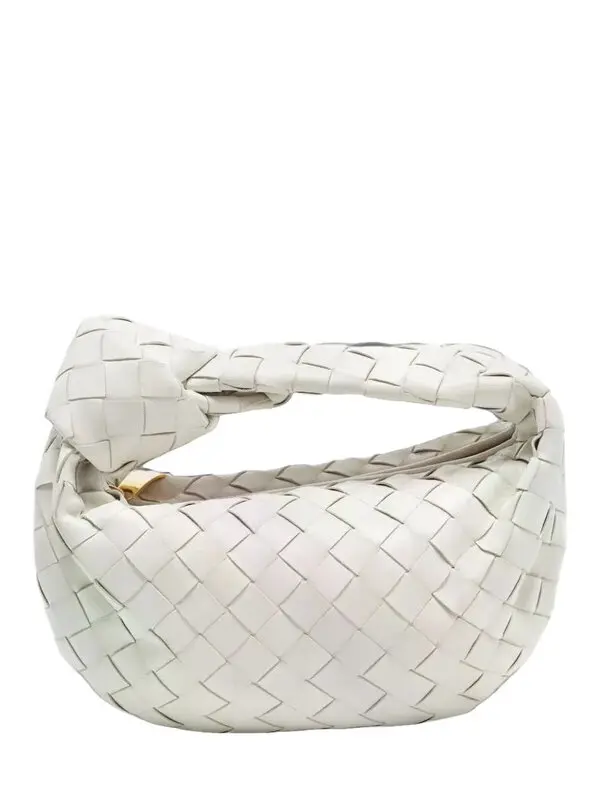 Bottega Veneta Mini Jodie Intrecciato Handbag - White
