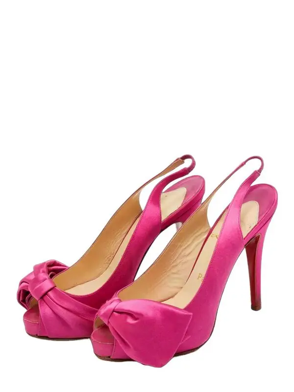CHRISTIAN LOUBOUTIN Bow-detail Slingback Pumps - Pink