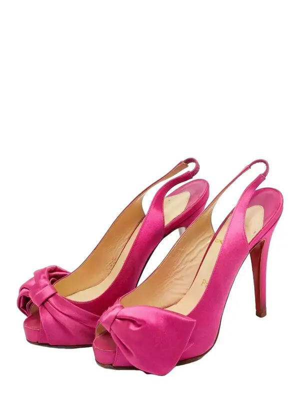 CHRISTIAN LOUBOUTIN Bow-detail Slingback Pumps - Pink