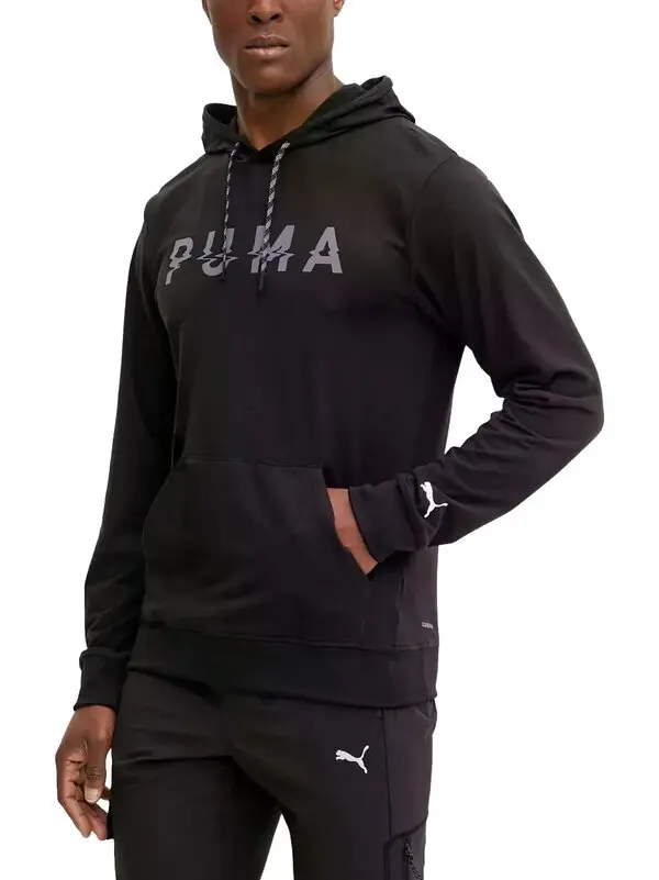 PUMA Cloudspun Logo-print Hoodie - Black