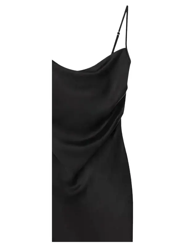 Nanushka Macia Cowl-neck Dress - Black