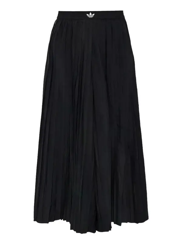 Adidas Pleated Wide-leg Palazzo Pants - Black