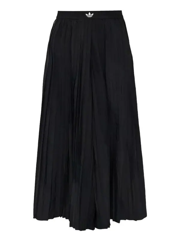 Adidas Pleated Wide-leg Palazzo Pants - Black