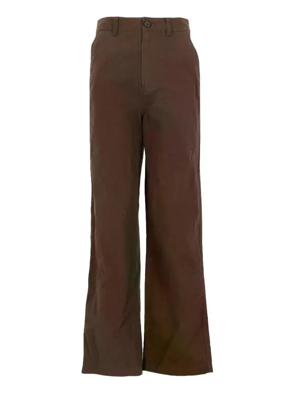 DUNST Straight-leg Chino Trousers - Brown