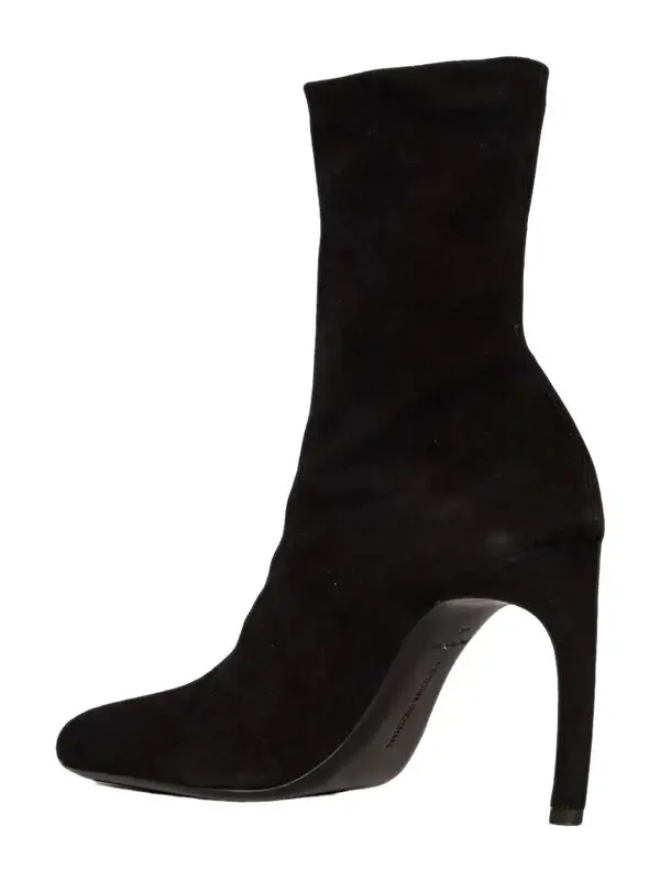Victoria Beckham Suede Ankle Boots - Black
