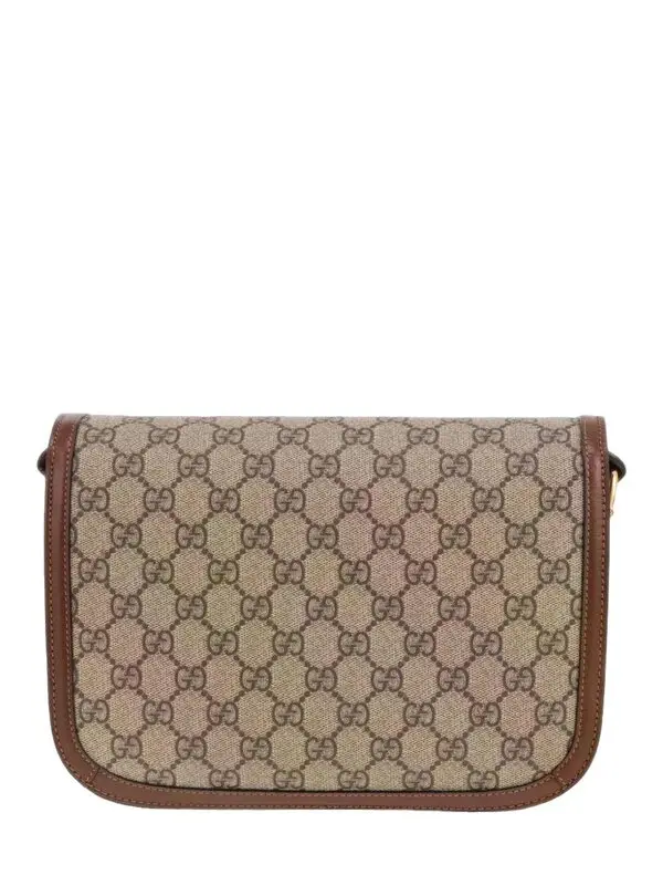 Gucci 1955 Horsebit Gg Canvas Cross Body Bag - Neutrals