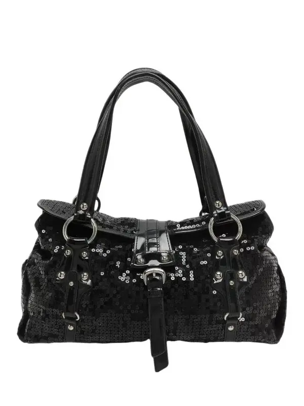 Dkny Sequinned Tote Bag - Black