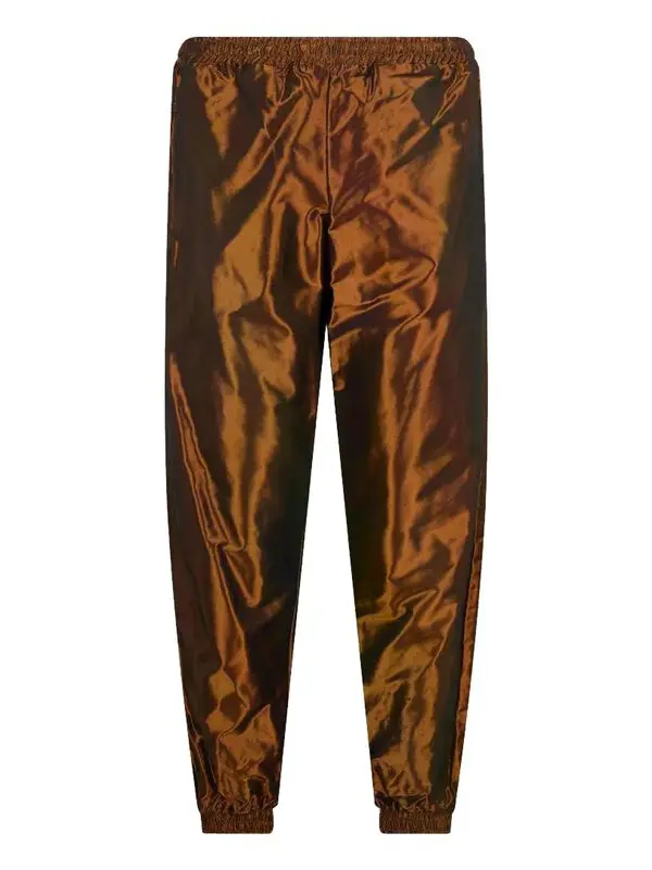 Moschino Metallic-effect Track Pants - Brown