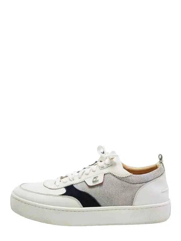 CHRISTIAN LOUBOUTIN Happyrui Leather Sneakers - White