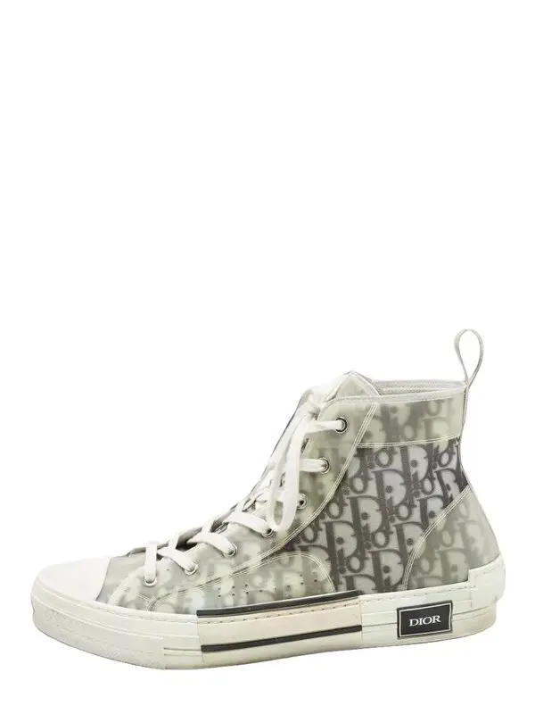 Dior B23 Oblique High-top Sneakers - White