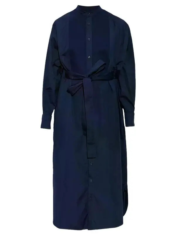 Kenzo Belted Button-front Dress - Blue