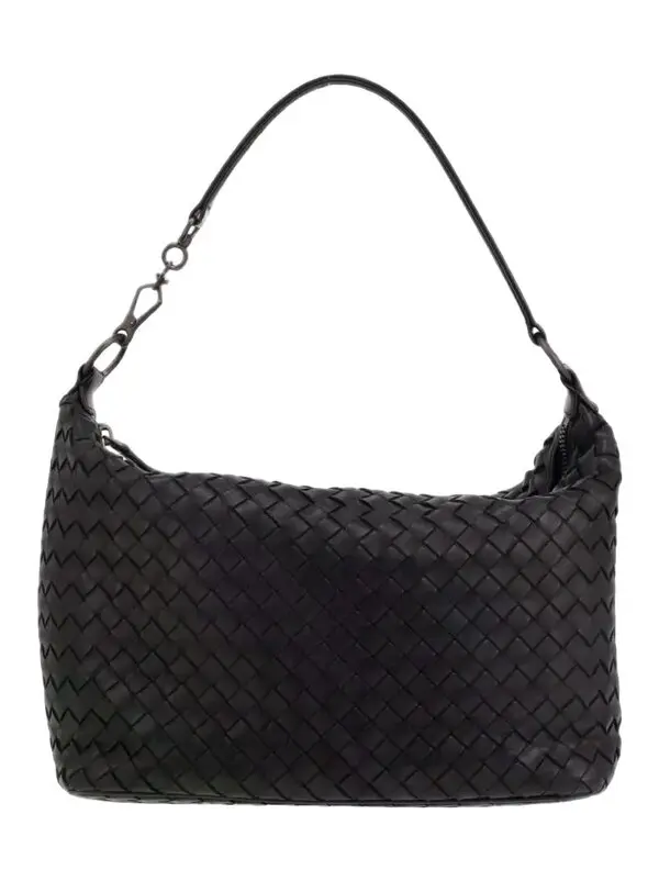 Bottega Veneta 2010s Intrecciato Leather Tote Bag - Black