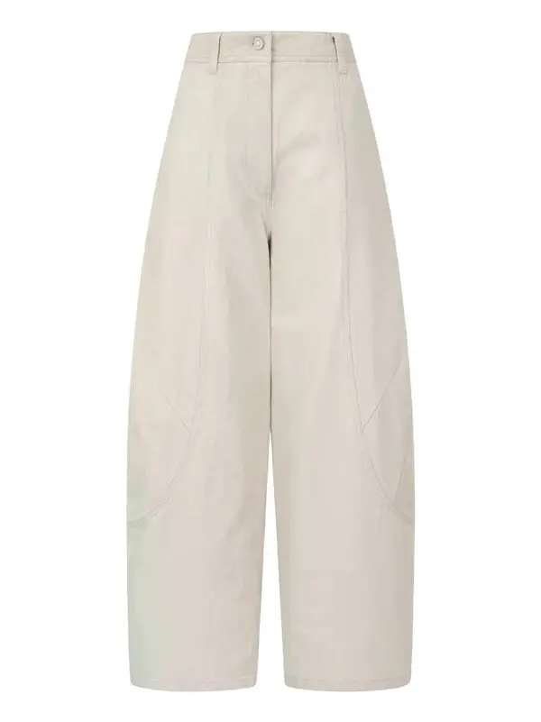 STUDIO TOMBOY Baggy Panelled Trousers - Neutrals