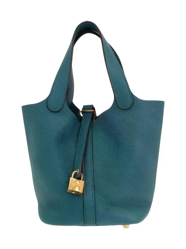 Hermès 2019 18 Picotin Leather Tote Bag - Green