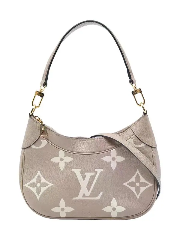 LOUIS VUITTON 2021-2026 Bicolor Monogram Empreinte Bagatelle Satchel - Brown