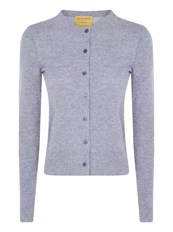 Guest In Residence Cashmere Crew-neck Cardigan - Grey