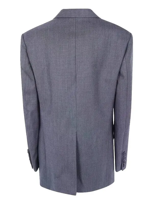 Junya Watanabe Double-breasted Wool Blazer - Grey