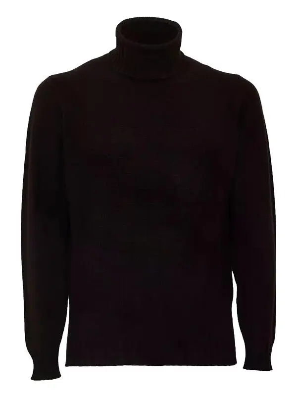 FILIPPO DE LAURENTIIS Roll-neck Knitted Sweater - Brown