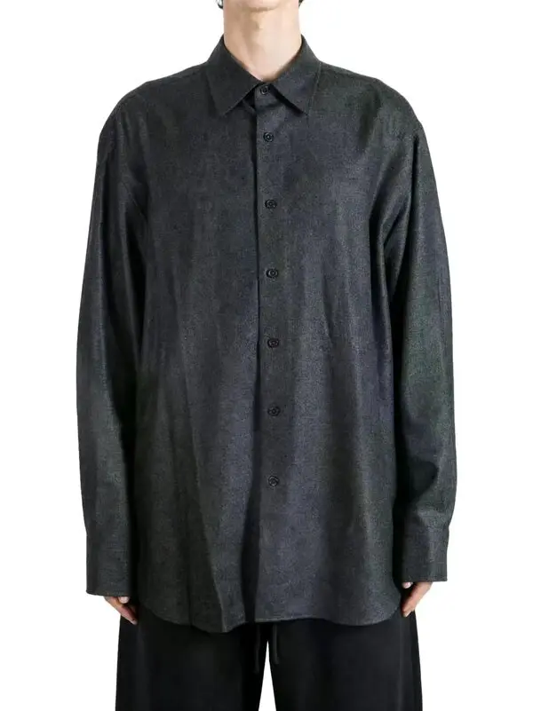 Auralee Button-down Long-sleeve Shirt - Grey