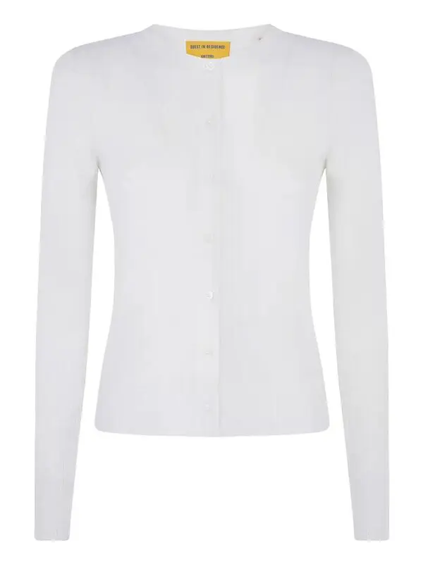 Guest In Residence Fine-knit Cashmere Cardigan - White
