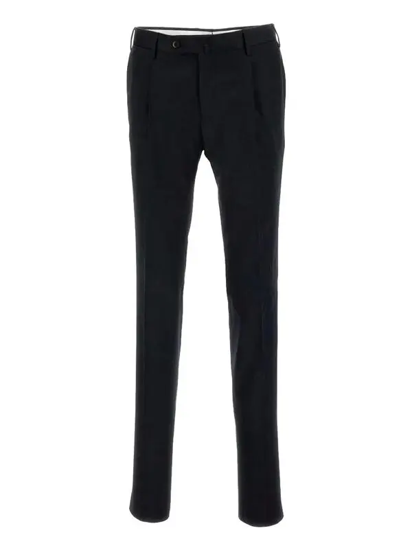 PT TORINO Pleated Slim-fit Trousers - Grey