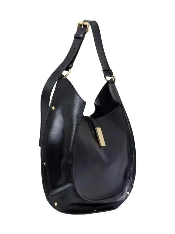 POLLINI Logo-plaque Studded Tote Bag - Black