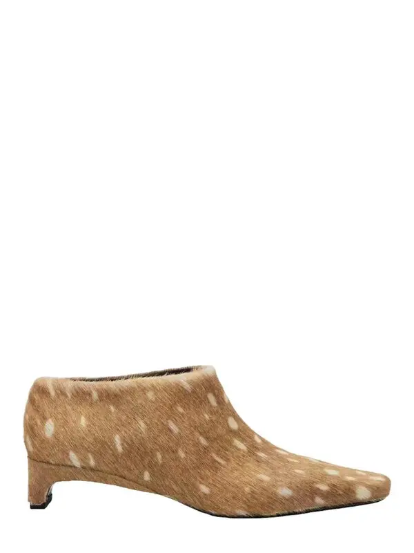 Loulou De Saison Penny Pony-effect Leather Ankle Boots - Brown
