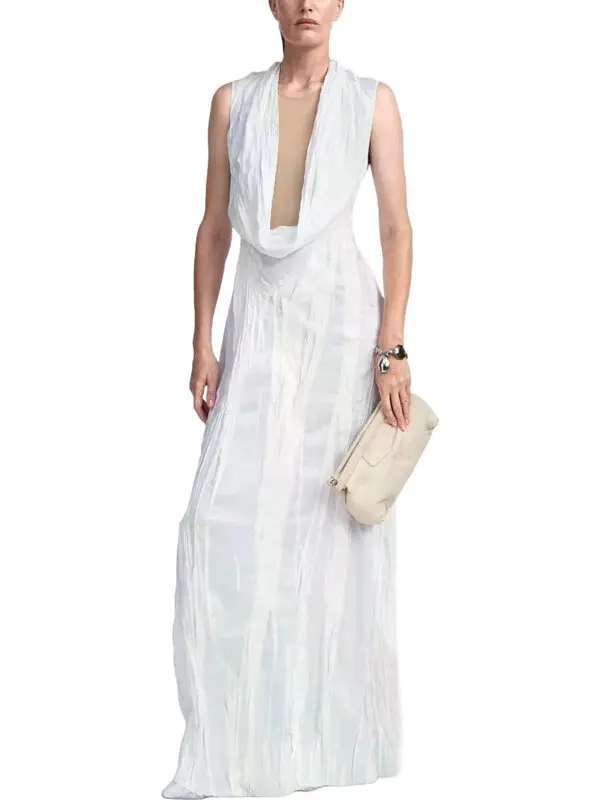 MAISON MARGIELA Bianchetto Sleveeless Maxi Dress - White