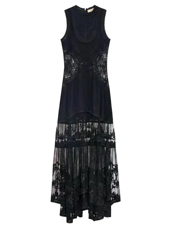 Ulla Johnson Florence Embroidered Silk Maxi Dress - Black