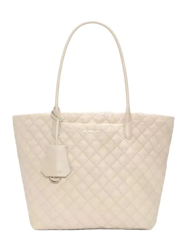 Mz Wallace Medium Daily Quilted Tote Bag - Neutrals