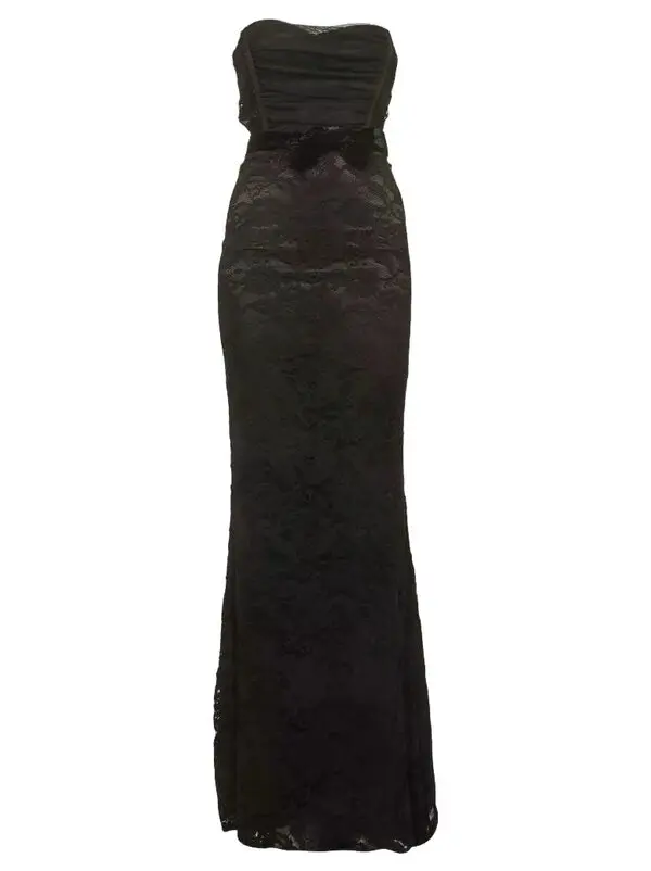 Elisabetta Franchi Zip-fastening Maxi Dress - Black