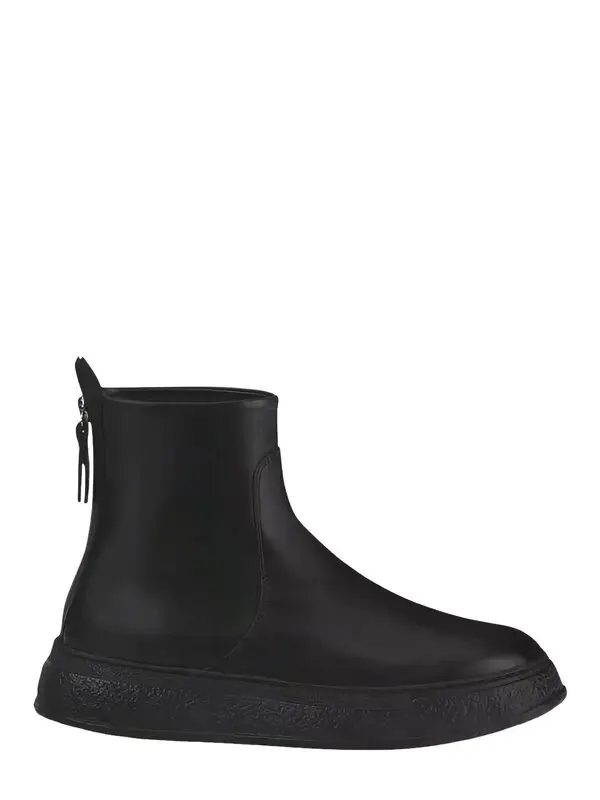 Agl Zip-fastening Platform Ankle Boots - Black