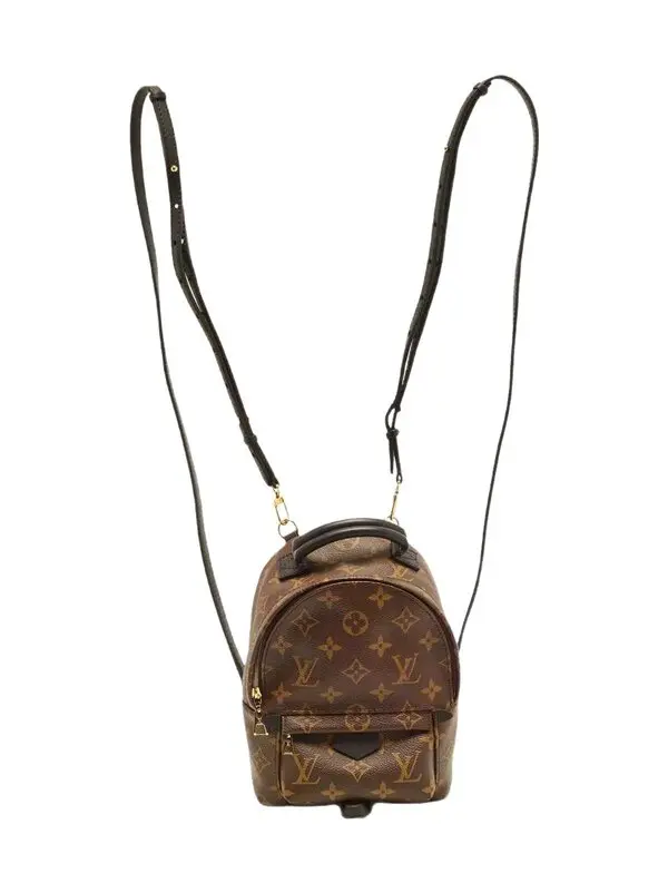 LOUIS VUITTON 2018 Mini Palm Springs Monogram Backpack - Brown