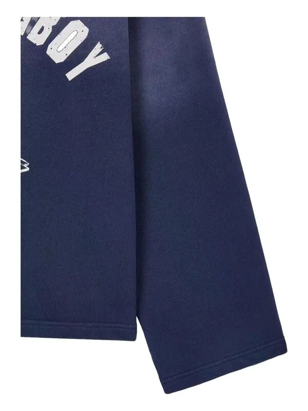 STUDIO TOMBOY Graphic-print Cotton T-shirt - Blue