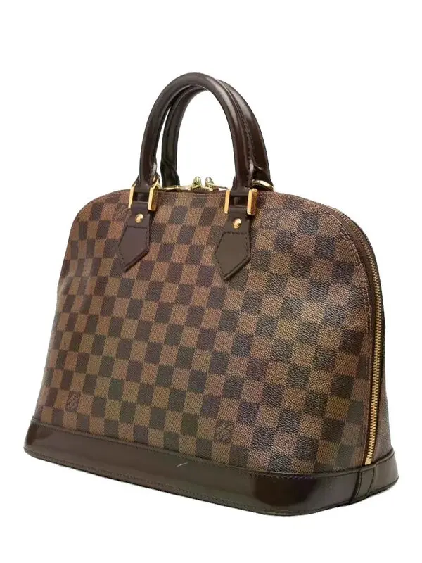 LOUIS VUITTON 2005 Damier Ebene Alma Pm Handbag - Brown