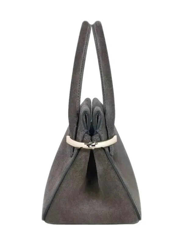 Givenchy Medium Pinch Bag In Suede Leather - Grey