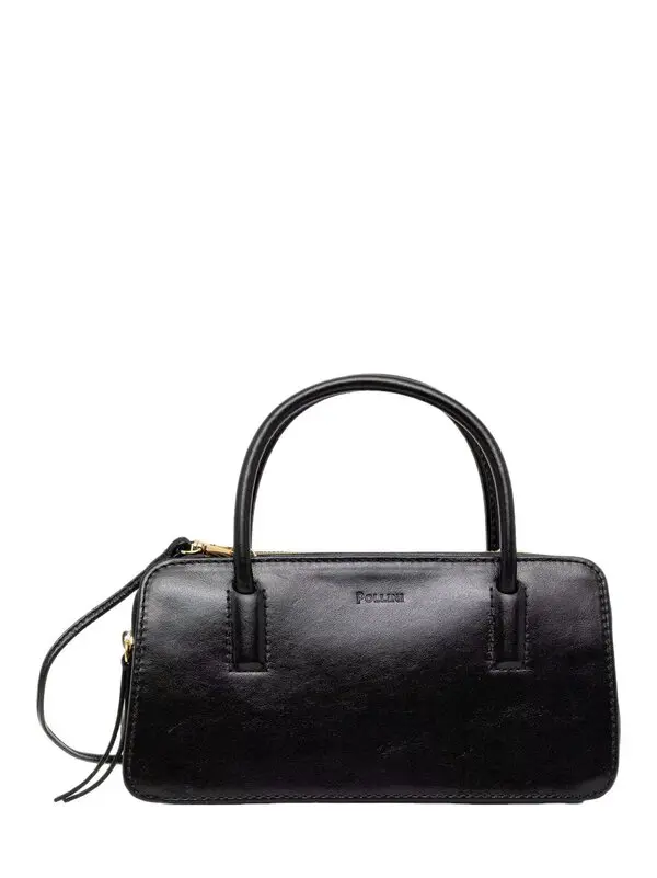 POLLINI Small Lady Logo-debossed Leather Tote Bag - Black