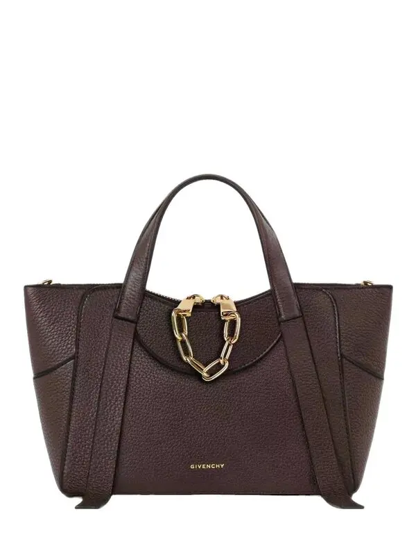 Givenchy Small The Snatch Bag In Grained Leather - Brown