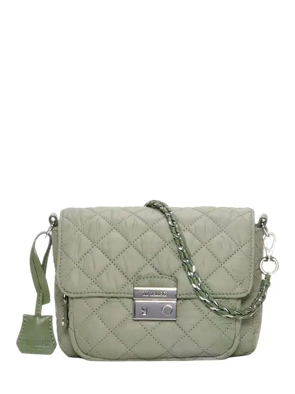 Mz Wallace Small Crosby Lock Cross Body Bag - Green