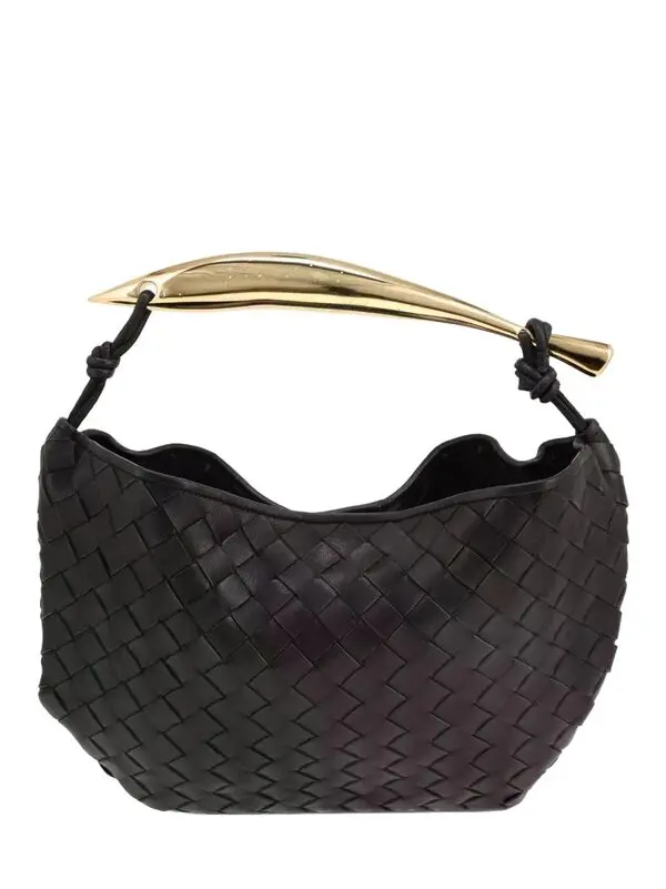 Bottega Veneta 2020s Sardine Intrecciato Leather Tote Bag - Black