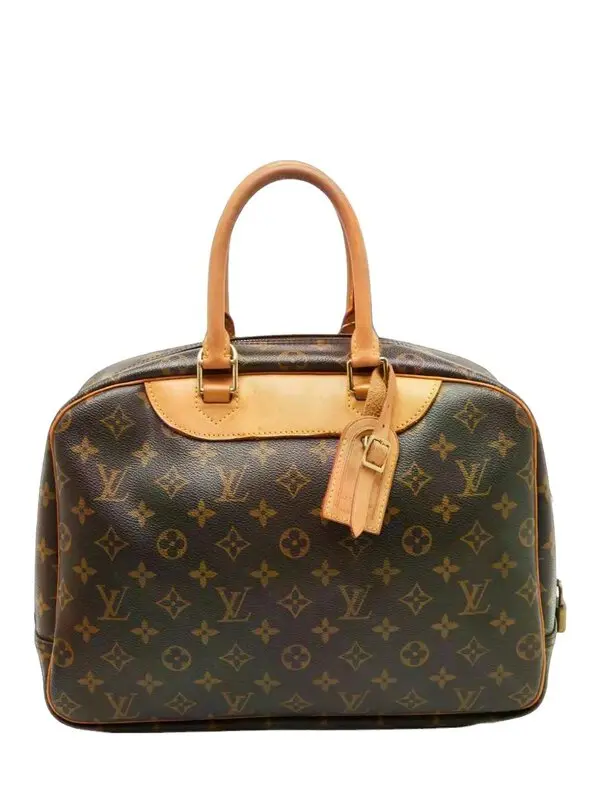 LOUIS VUITTON 2004 Deauville Monogram Tote Bag - Brown