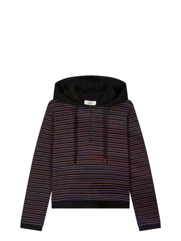 STUDIO TOMBOY Striped Hoodie - Blue