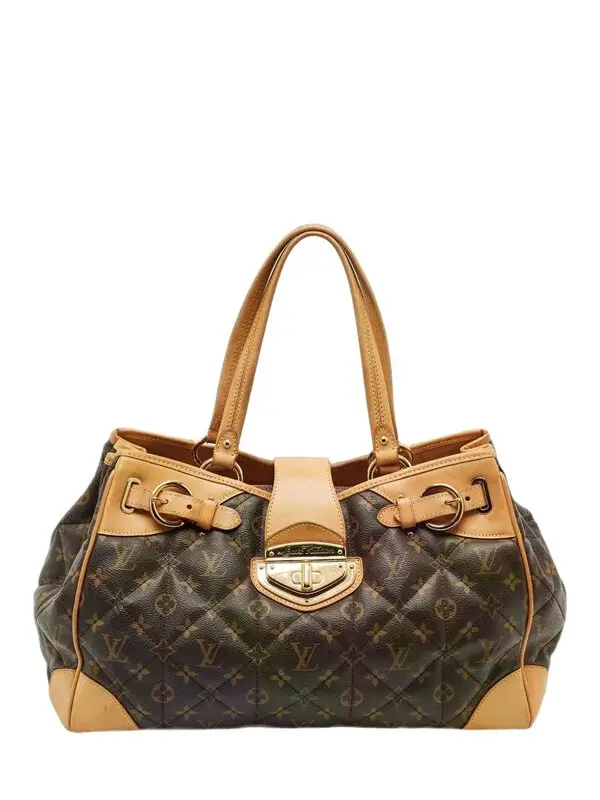LOUIS VUITTON 2008 Etoile Shopper Quilted Monogram Tote Bag - Brown